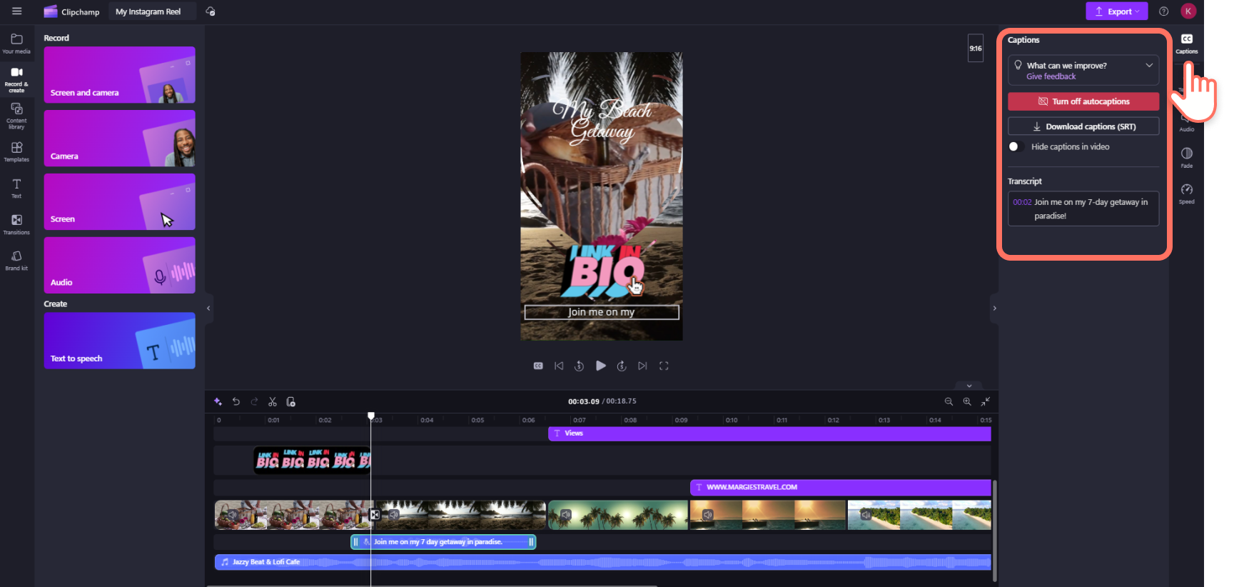 How to make Instagram Reels | Clipchamp Blog