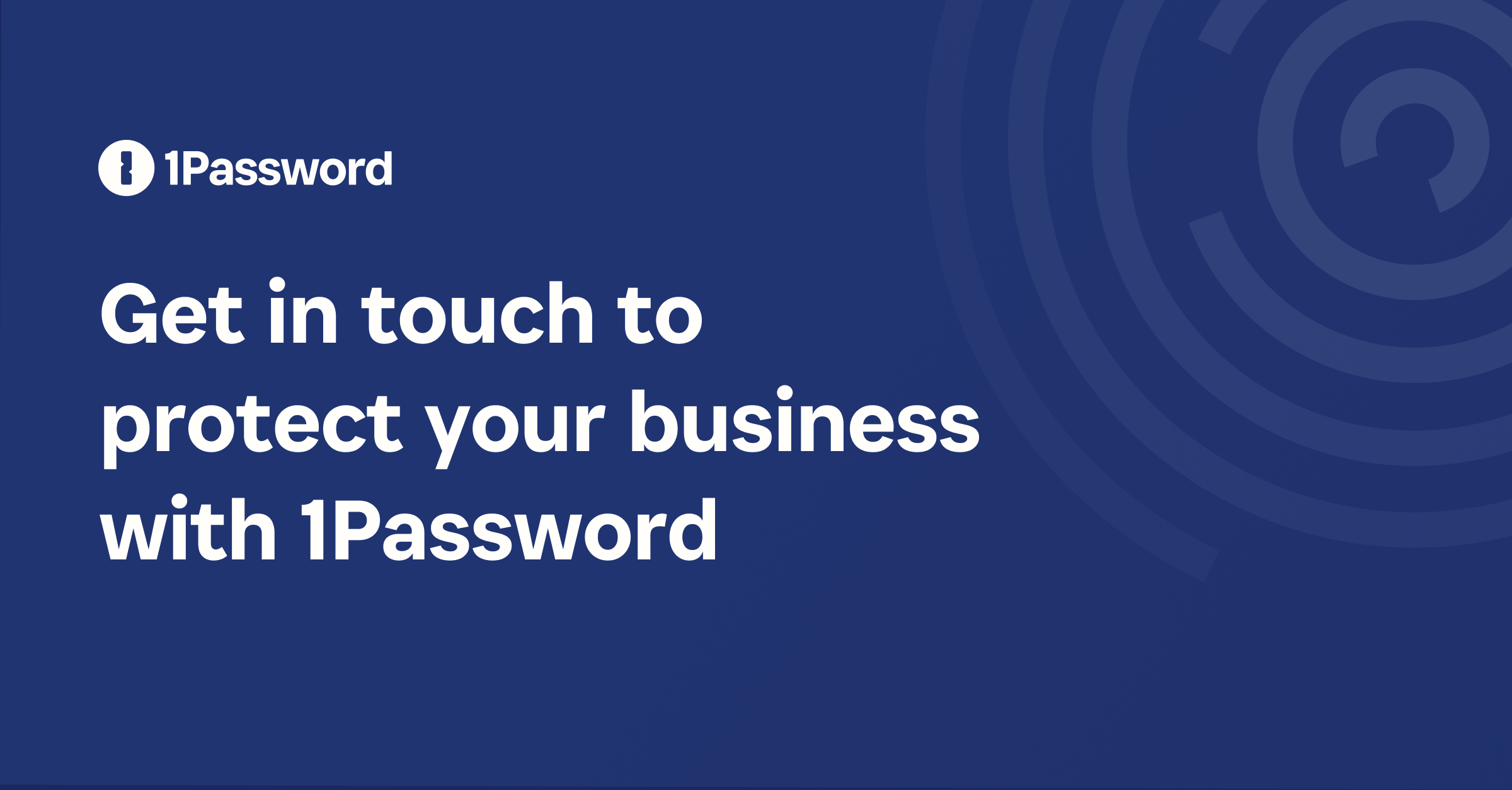 Contact Sales | 1Password