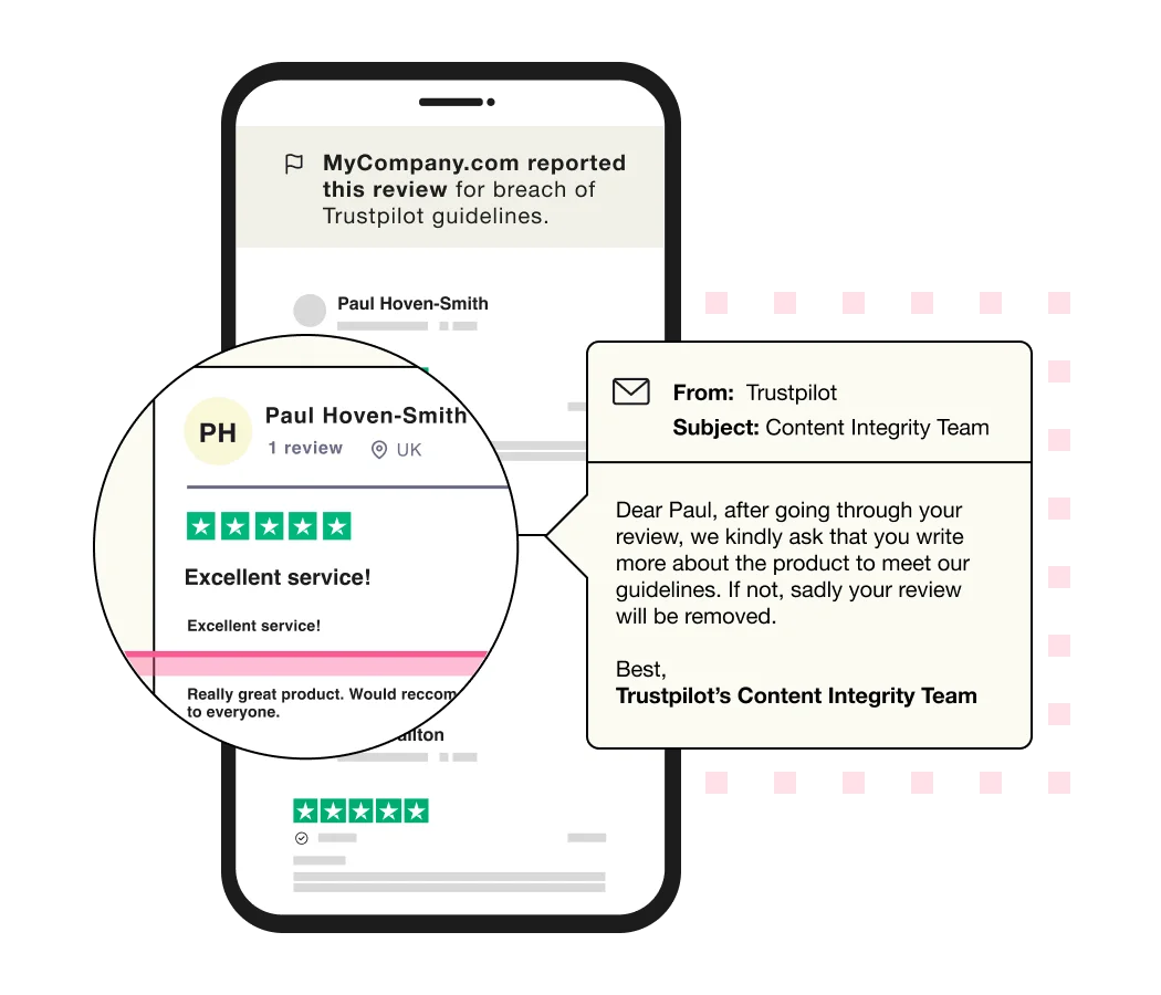Platform safeguards | Product Features | Trustpilot Business