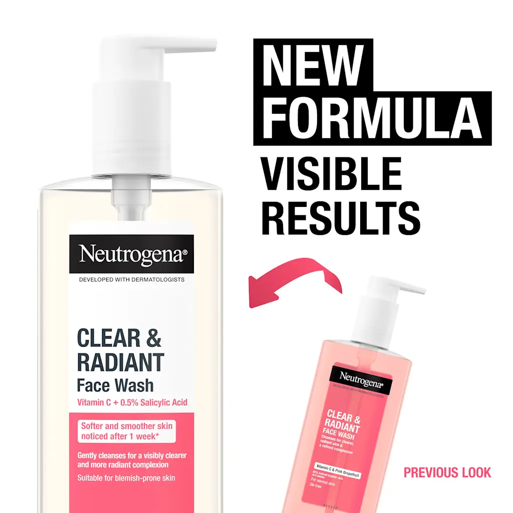 Neutrogena® Clear & Radiant Face Wash with Vitamin C