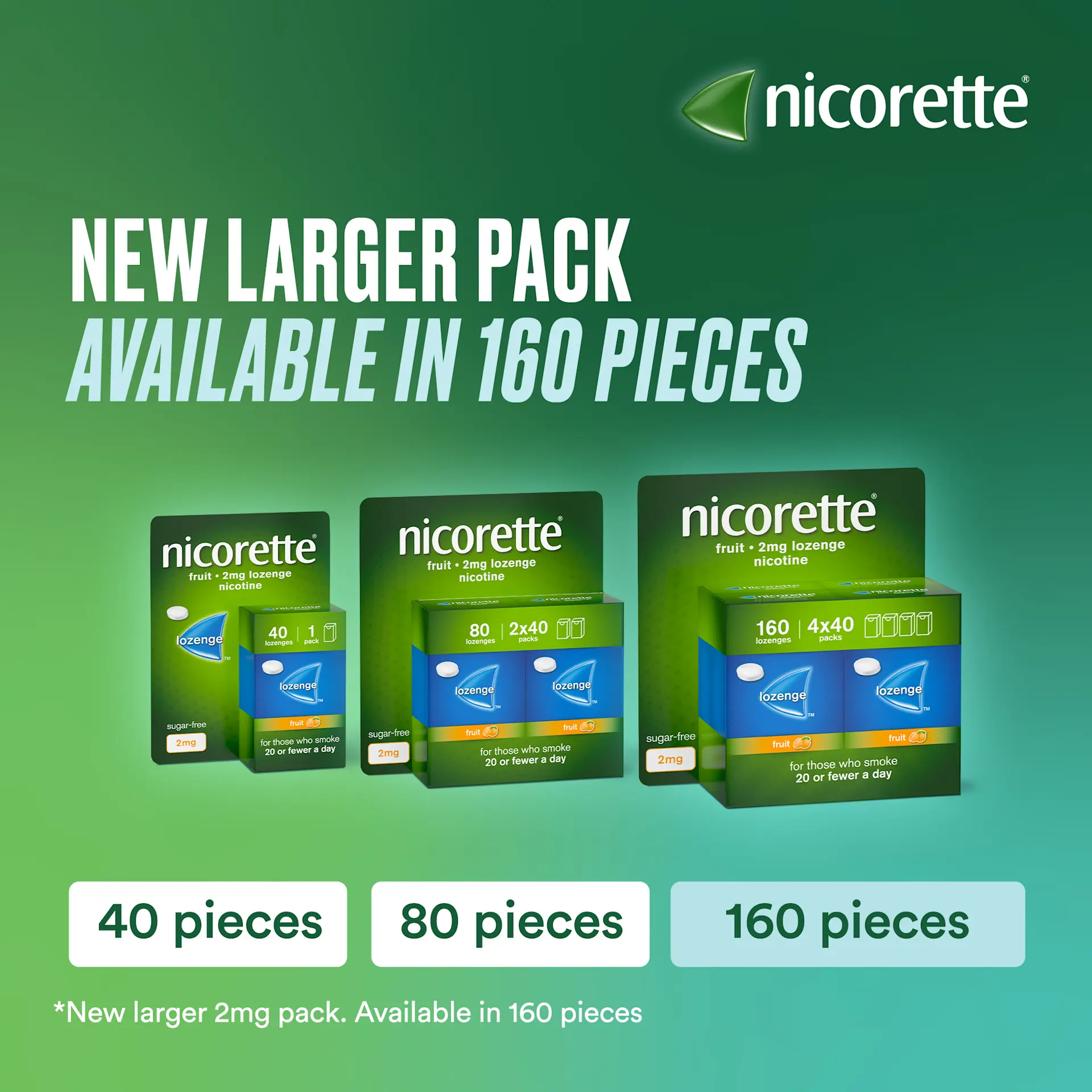 Nicorette® Lozenge - Fruit 2mg 40's | NICORETTE®