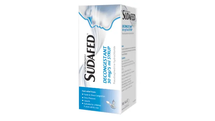 Non-Drowsy SUDAFED® Decongestant Syrup