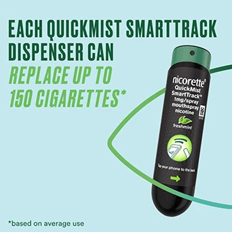 Nicorette® QuickMist SmartTrack Mouthspray - Fresh Mint Single | NICORETTE®