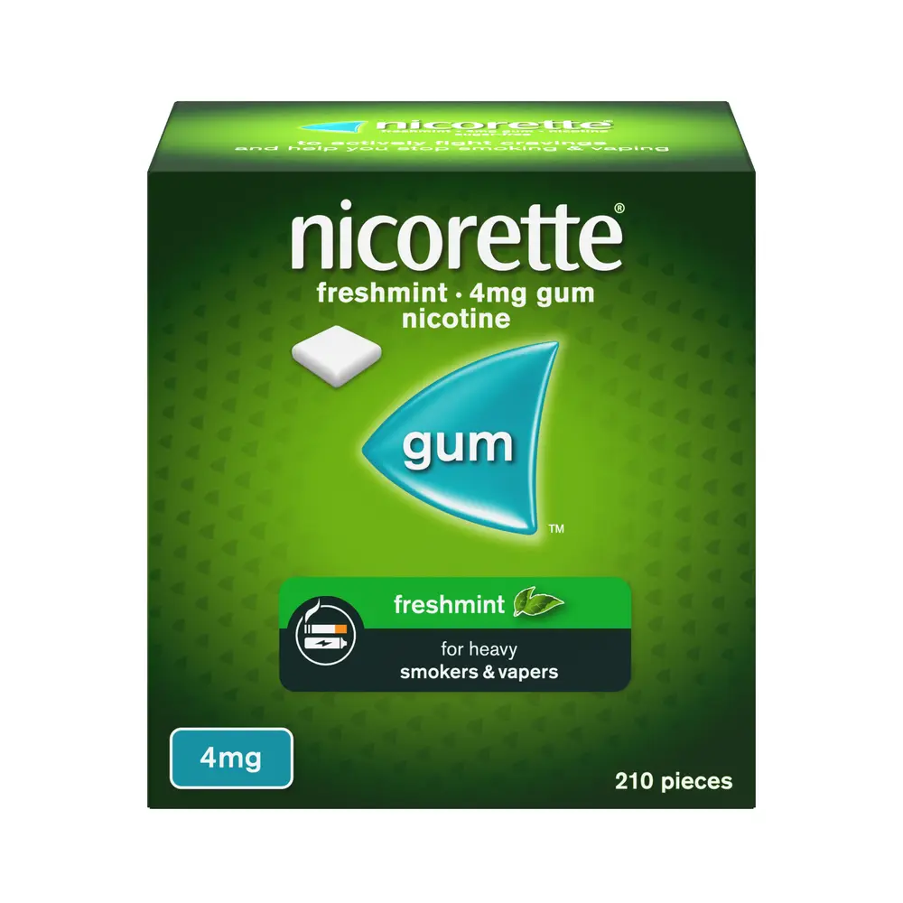 Nicorette® Gum - Fresh Mint 2mg, 210's | NICORETTE®