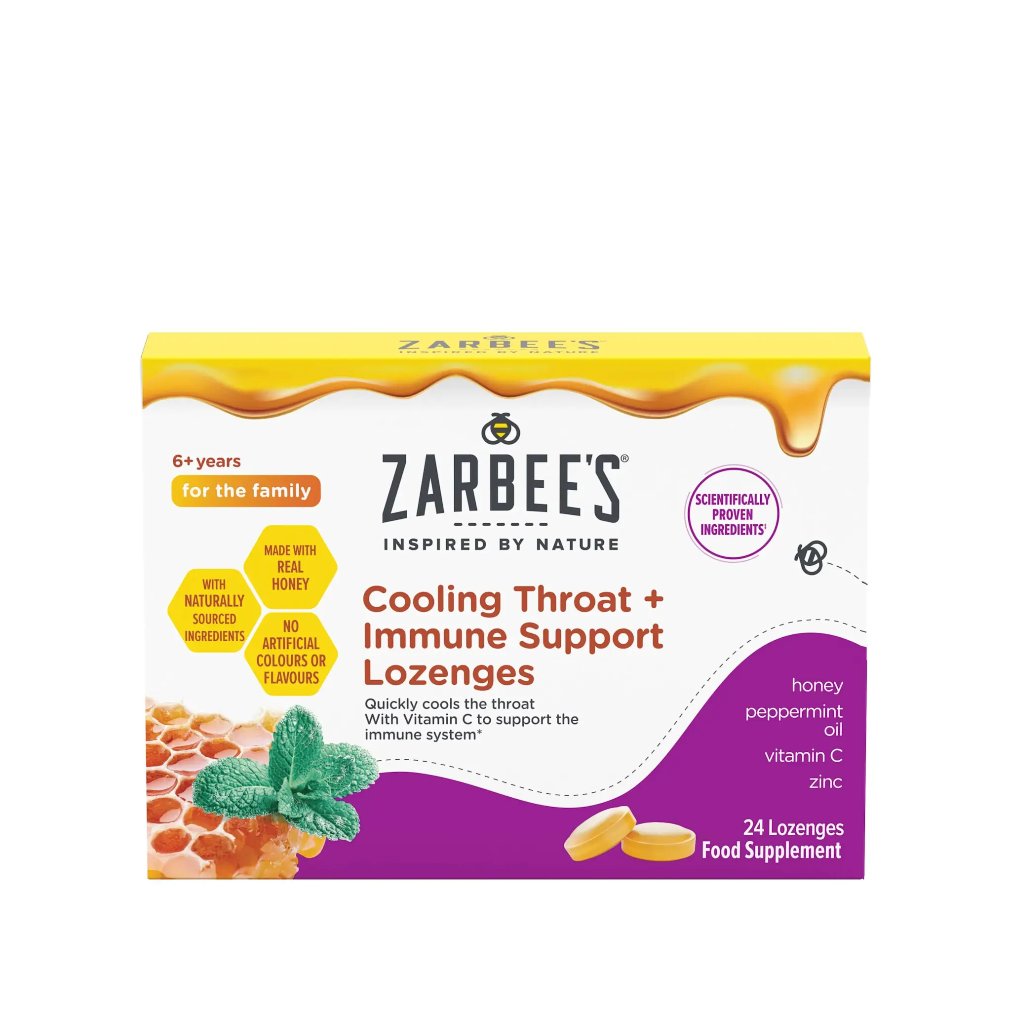 Cooling Throat + Immune Support Lozenges