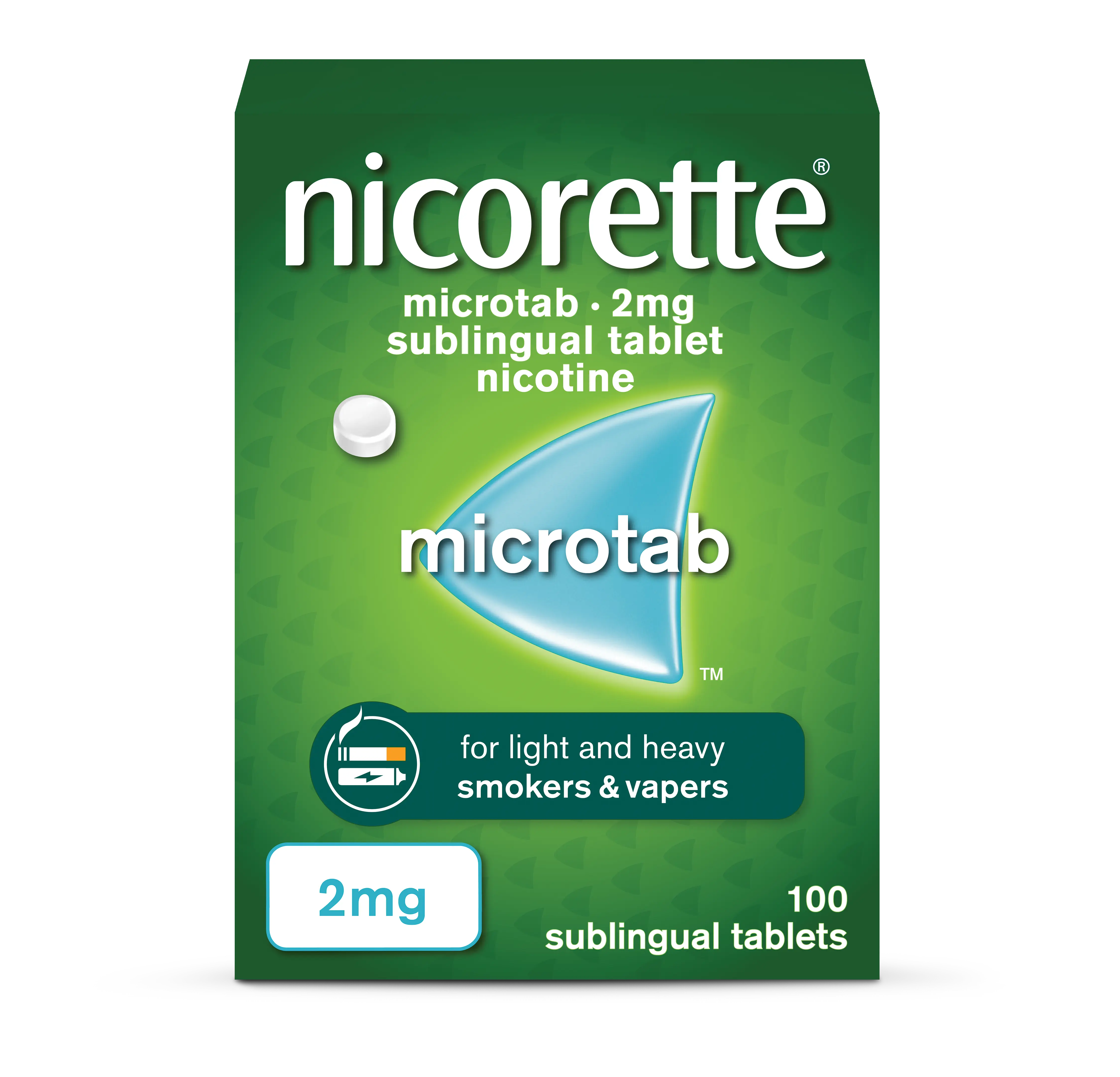 Nicorette® Microtab, 2mg, 100’s | NICORETTE®