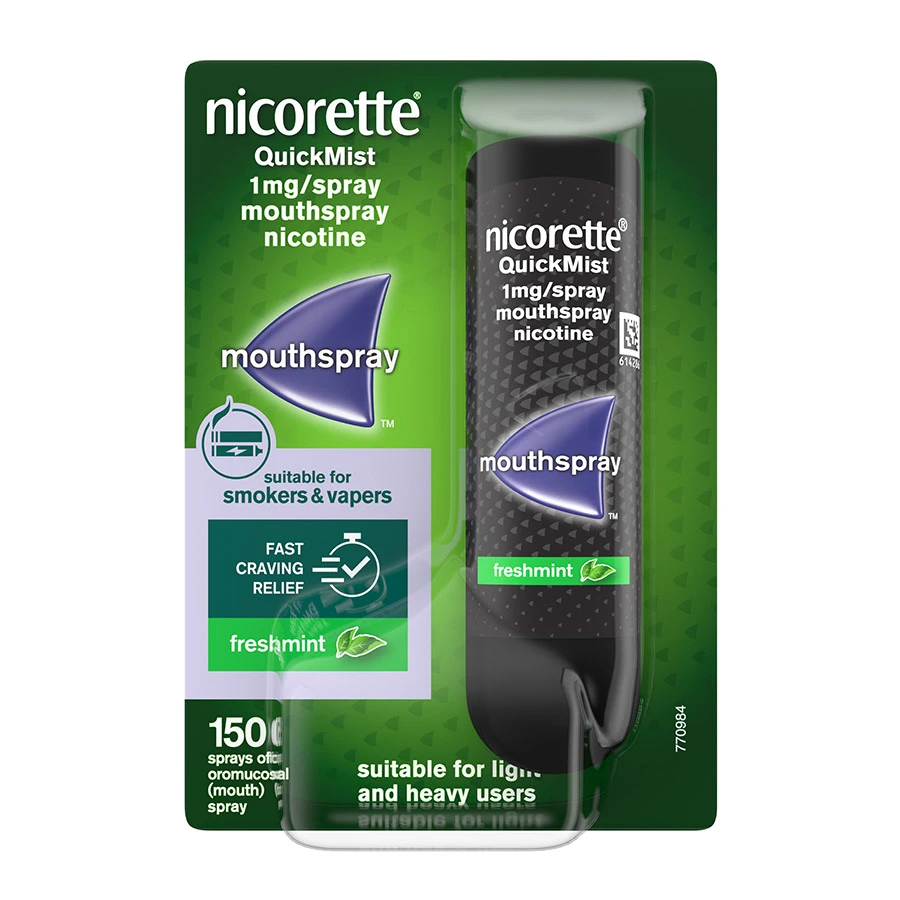 Nicorette® QuickMist Mouthspray - Fresh Mint Single | NICORETTE®