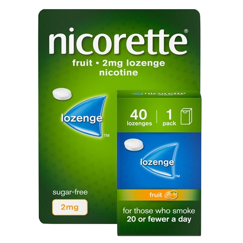 Nicorette® Lozenge - Fruit 2mg 40's | NICORETTE®