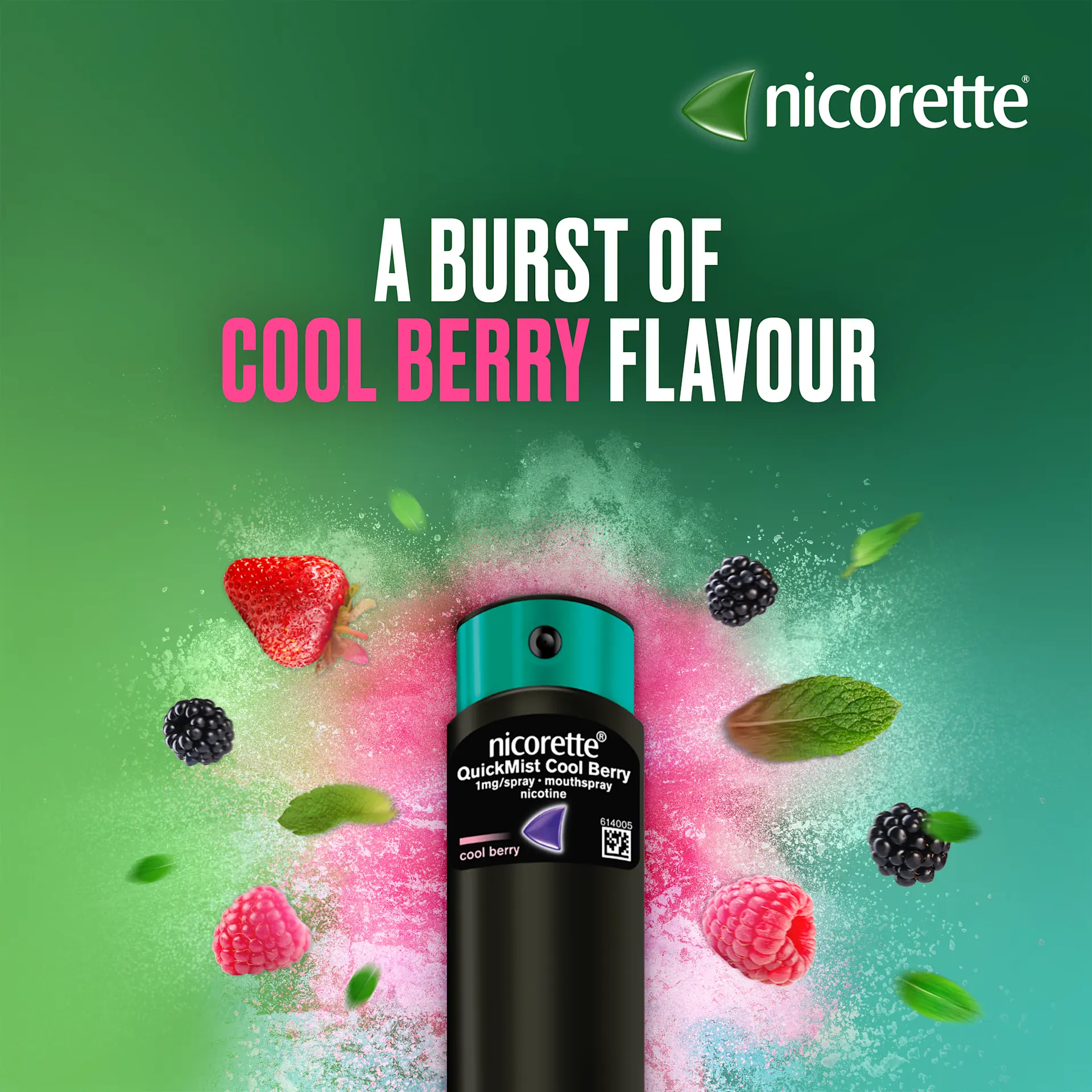 Nicorette® QuickMist Mouthspray - Cool Berry Duo | NICORETTE®