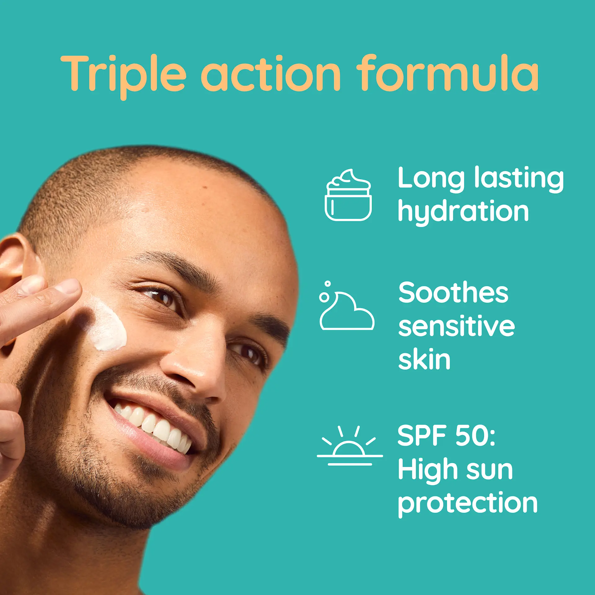 Aveeno CALM+RESTORE® SPF50 Lotion 50ml | Sensitive Skin Care