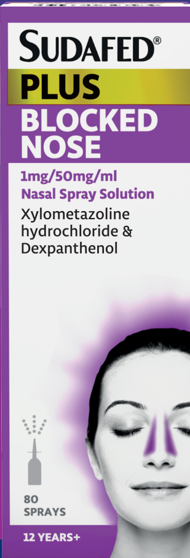 SUDAFED® Plus Blocked Nose Nasal Spray | SUDAFED®