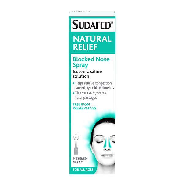 SUDAFED® Natural Relief Blocked Nose Spray | SUDAFED®