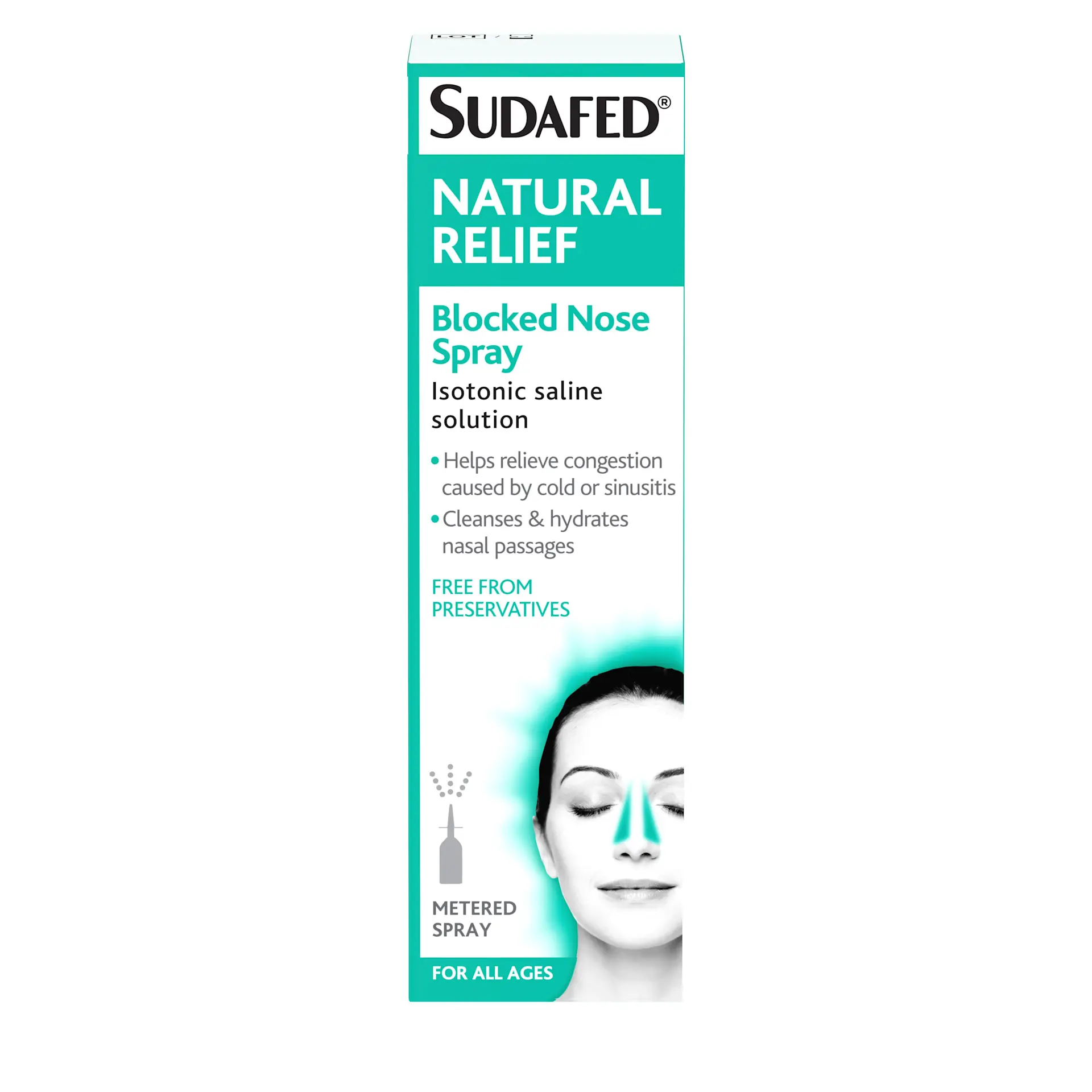 SUDAFED® Natural Relief Blocked Nose Spray | SUDAFED®