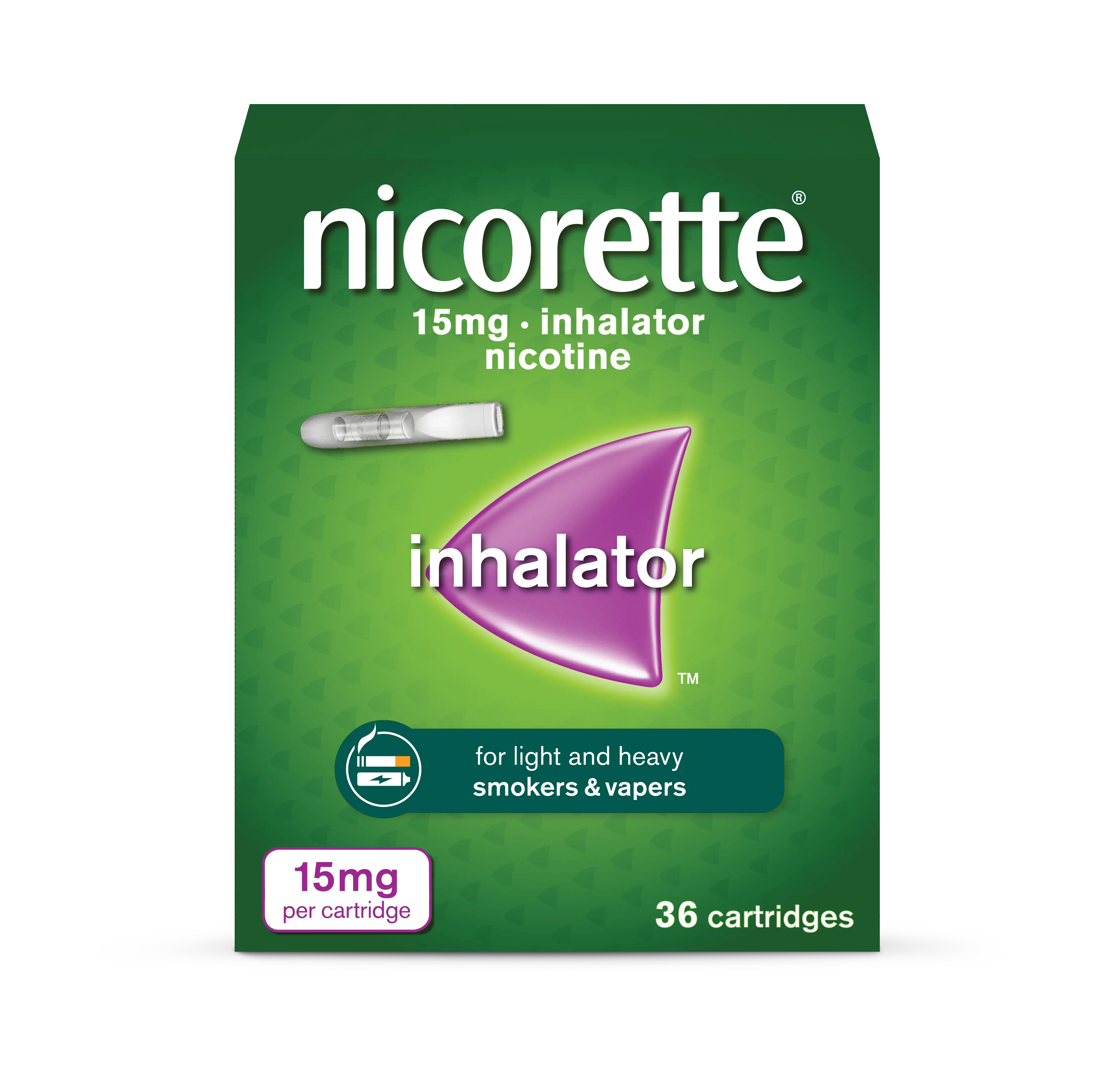 Nicorette® Inhalator 15mg, 36's | NICORETTE®
