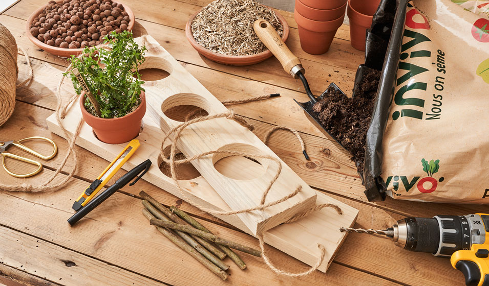 Fabriquer un mini potager suspendu d’intérieur - Jardiland