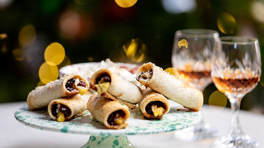 Strudel Inspired Rolls, served with Brandy Cream | John and Lisa's ...