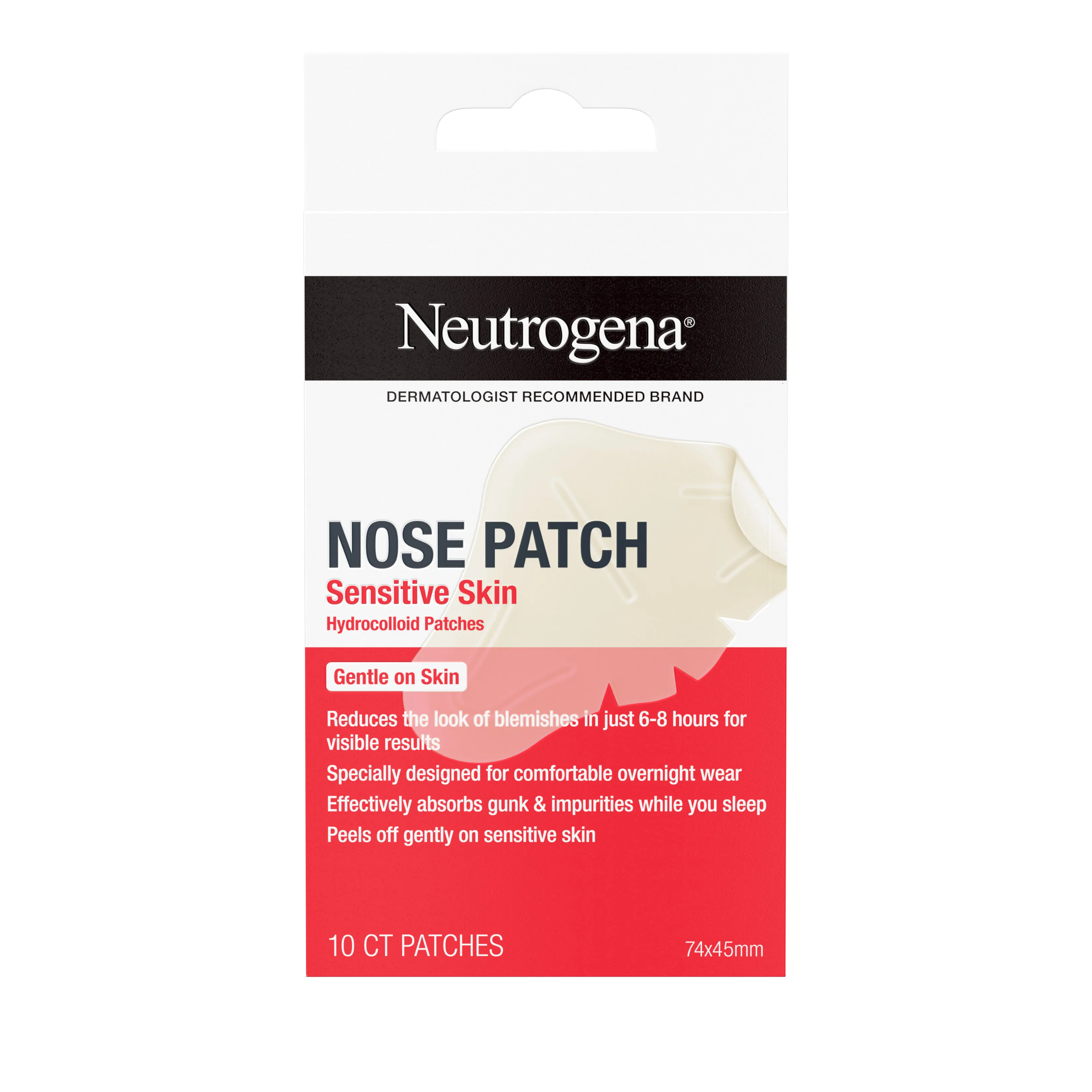 Hydrocolloid Nose Acne Patches for Sensitive Skin, 10 ct
