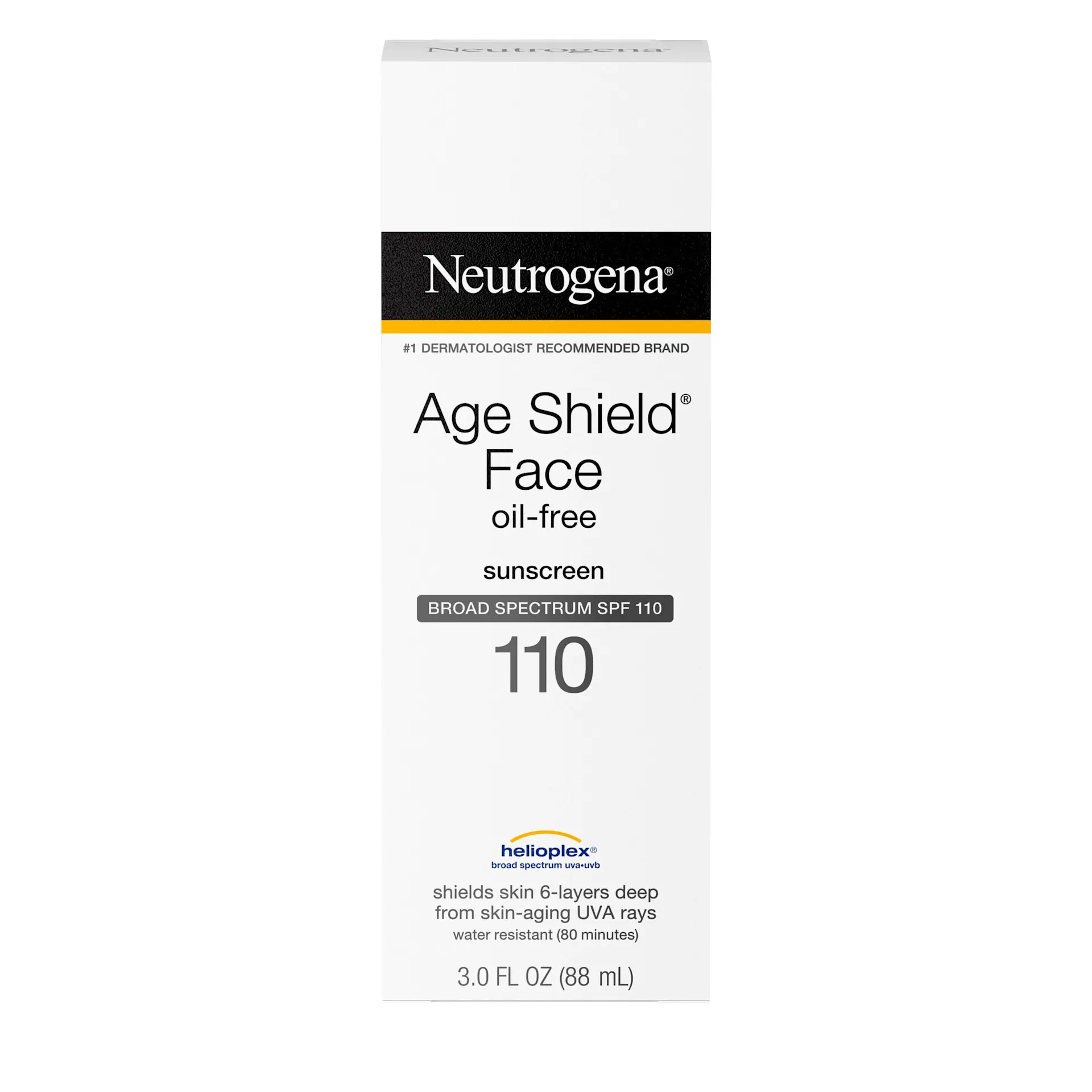 Age Shield® Oil Free Face Sunscreen Lotion SPF 110
