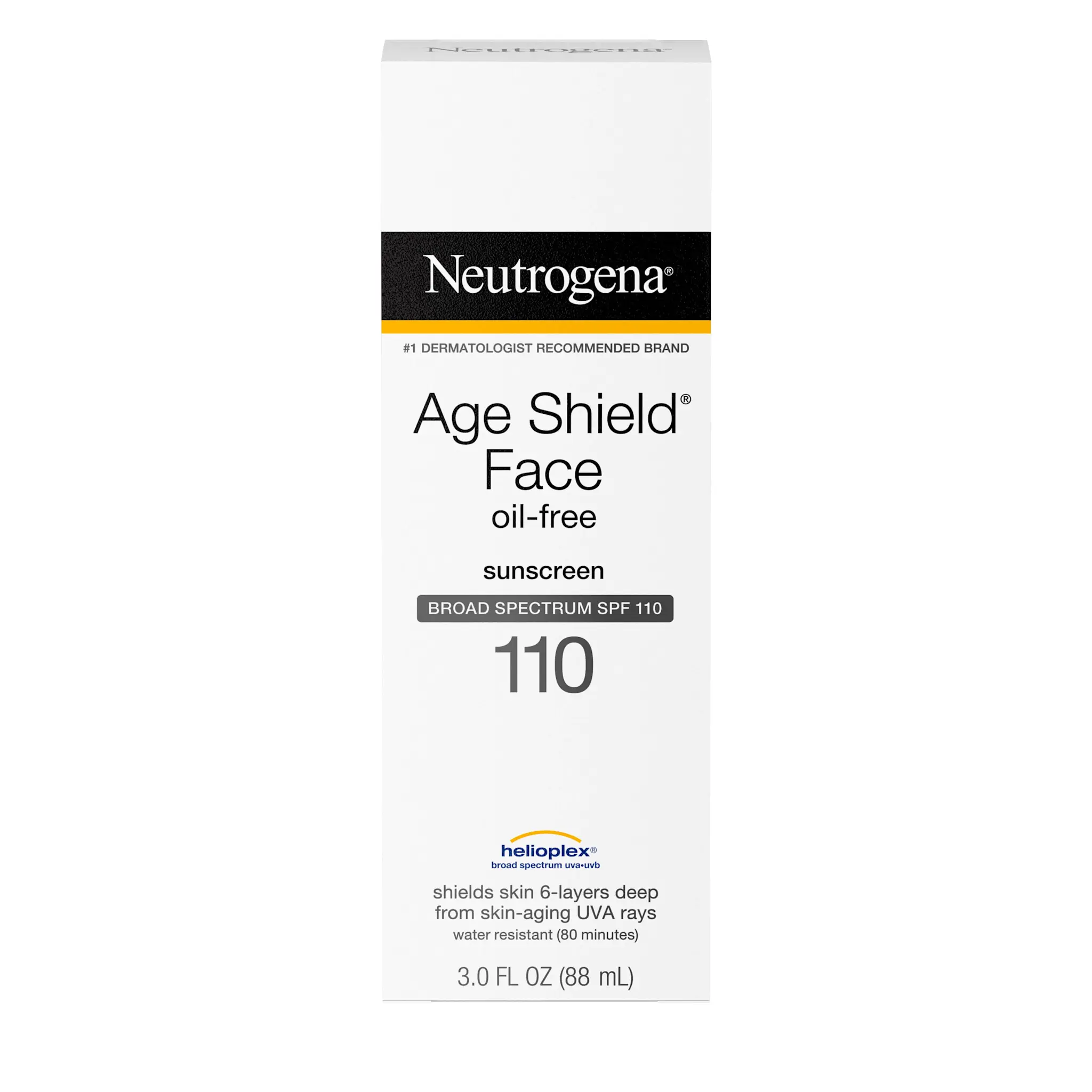 Age Shield® Oil Free Face Sunscreen Lotion SPF 110
