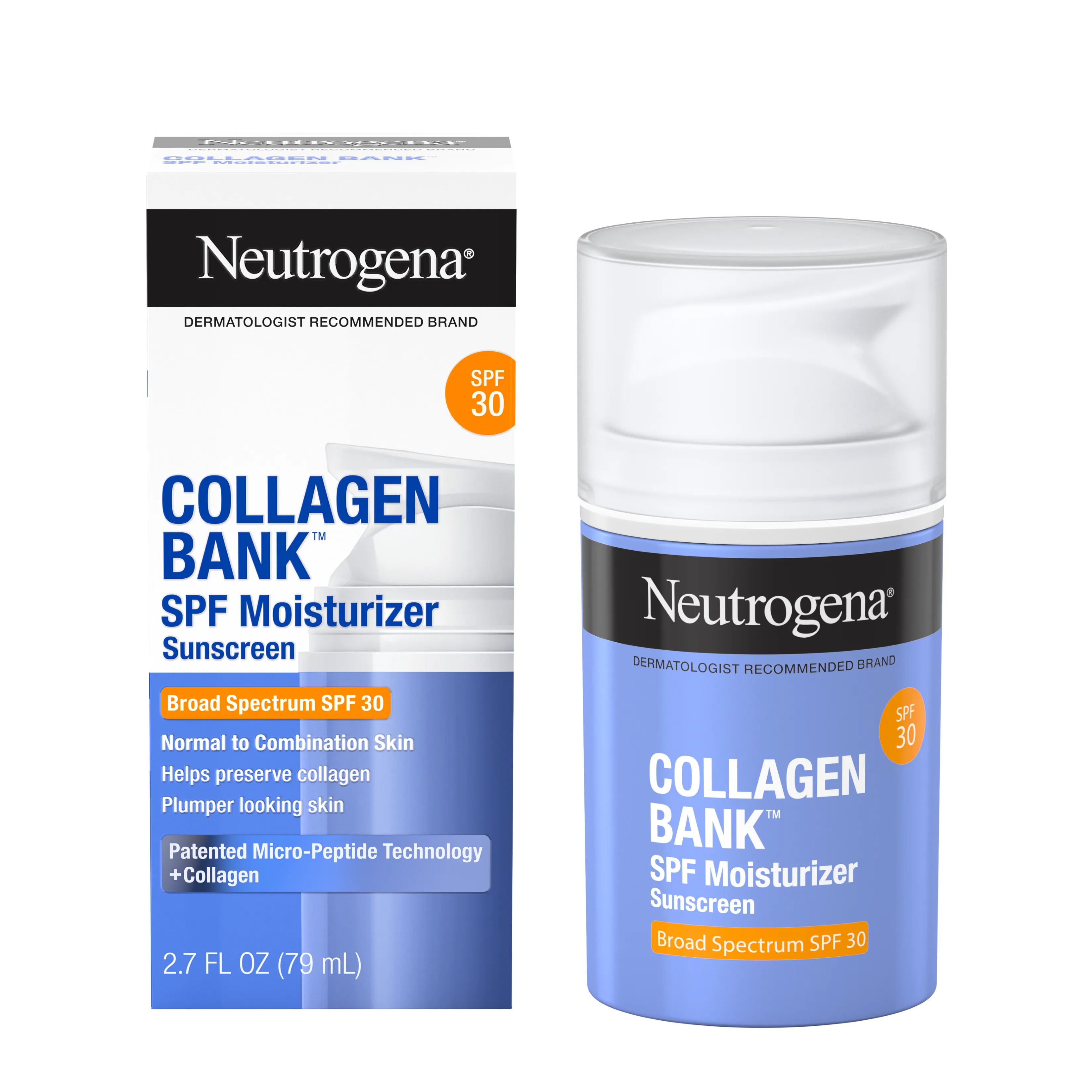 Neutrogena Collagen Bank Daily Face Moisturizer with SPF 30, 2.7 fl oz