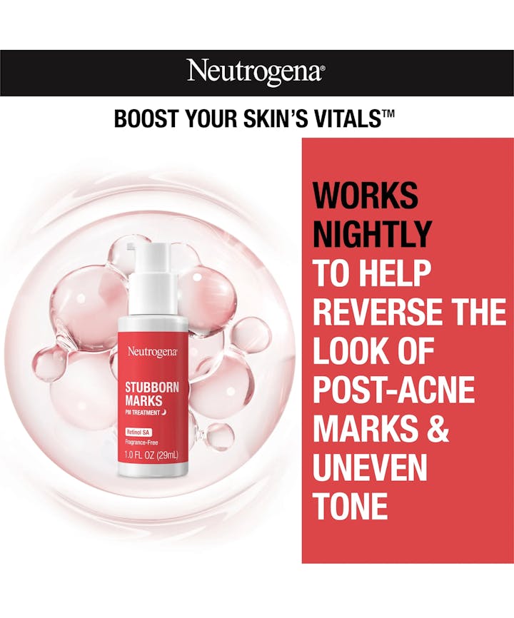 Stubborn Marks PM Acne Treatment With Retinol | NEUTROGENA®