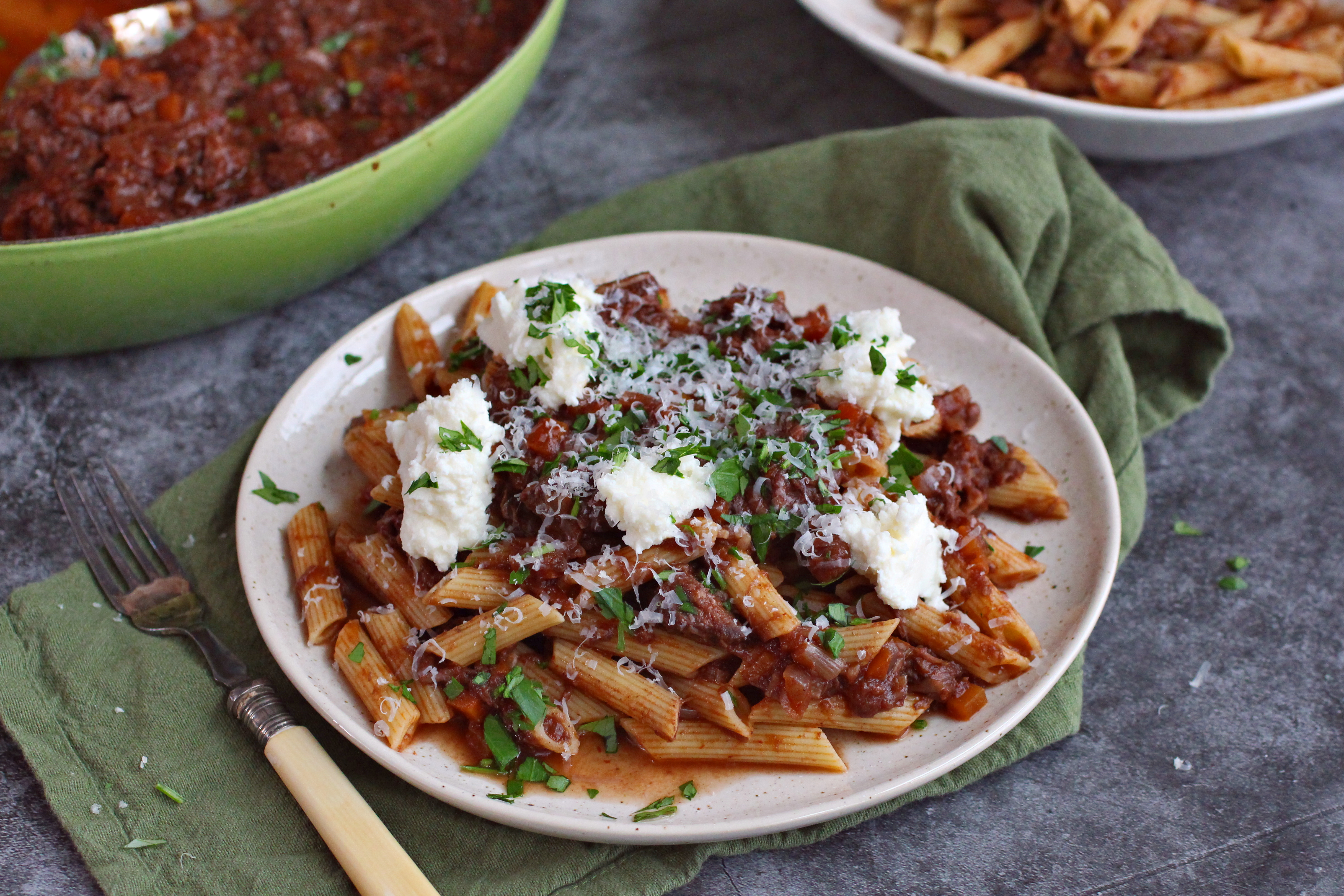 Lucky Penne Braised Beef Ragu | Goodles