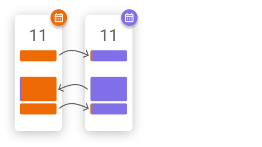 Calendar synchronization: share your Calendars, avoid double bookings.