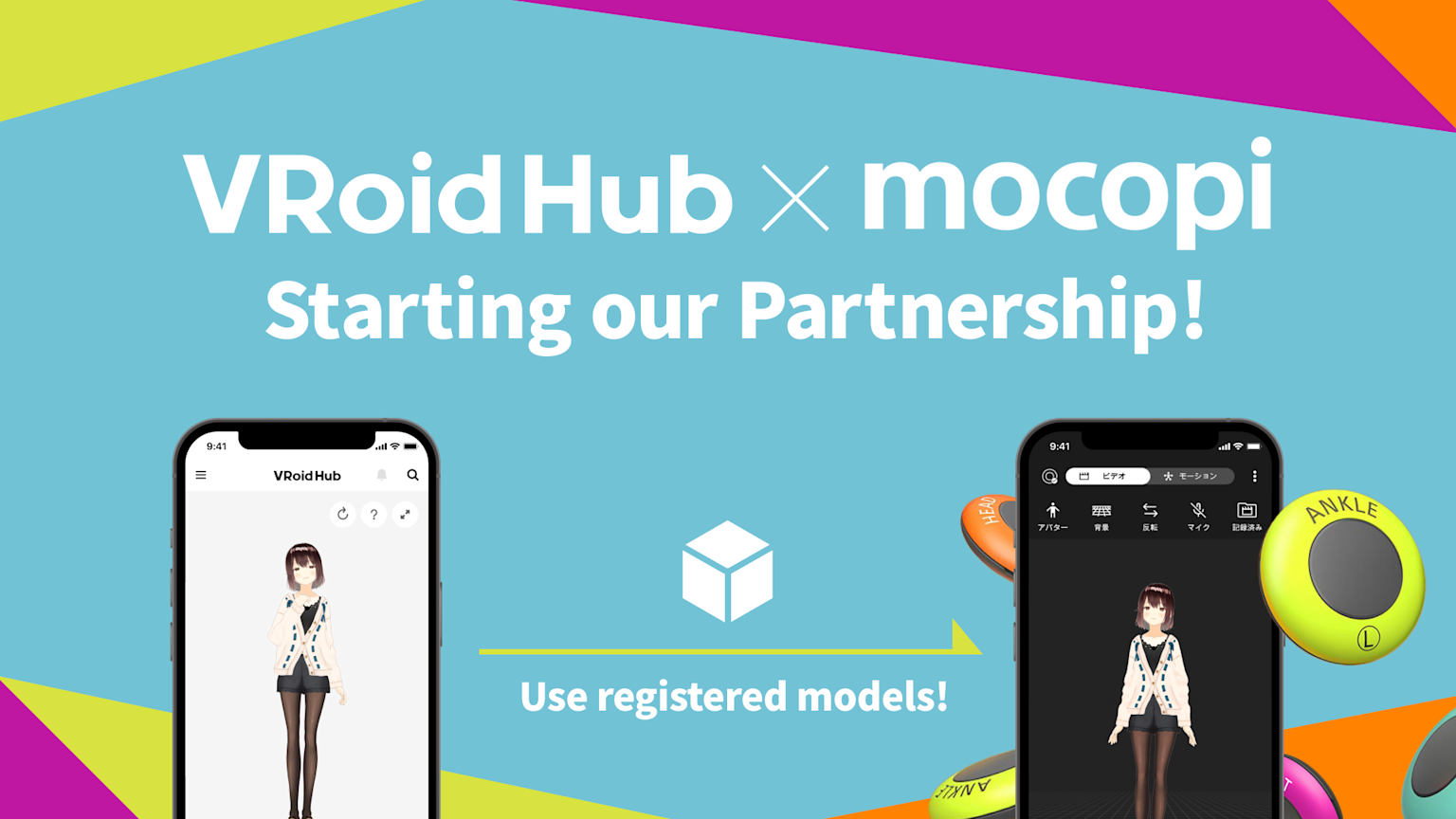 The motion-capture device ー "mocopi" is partnering with VRoid Hub! It ...