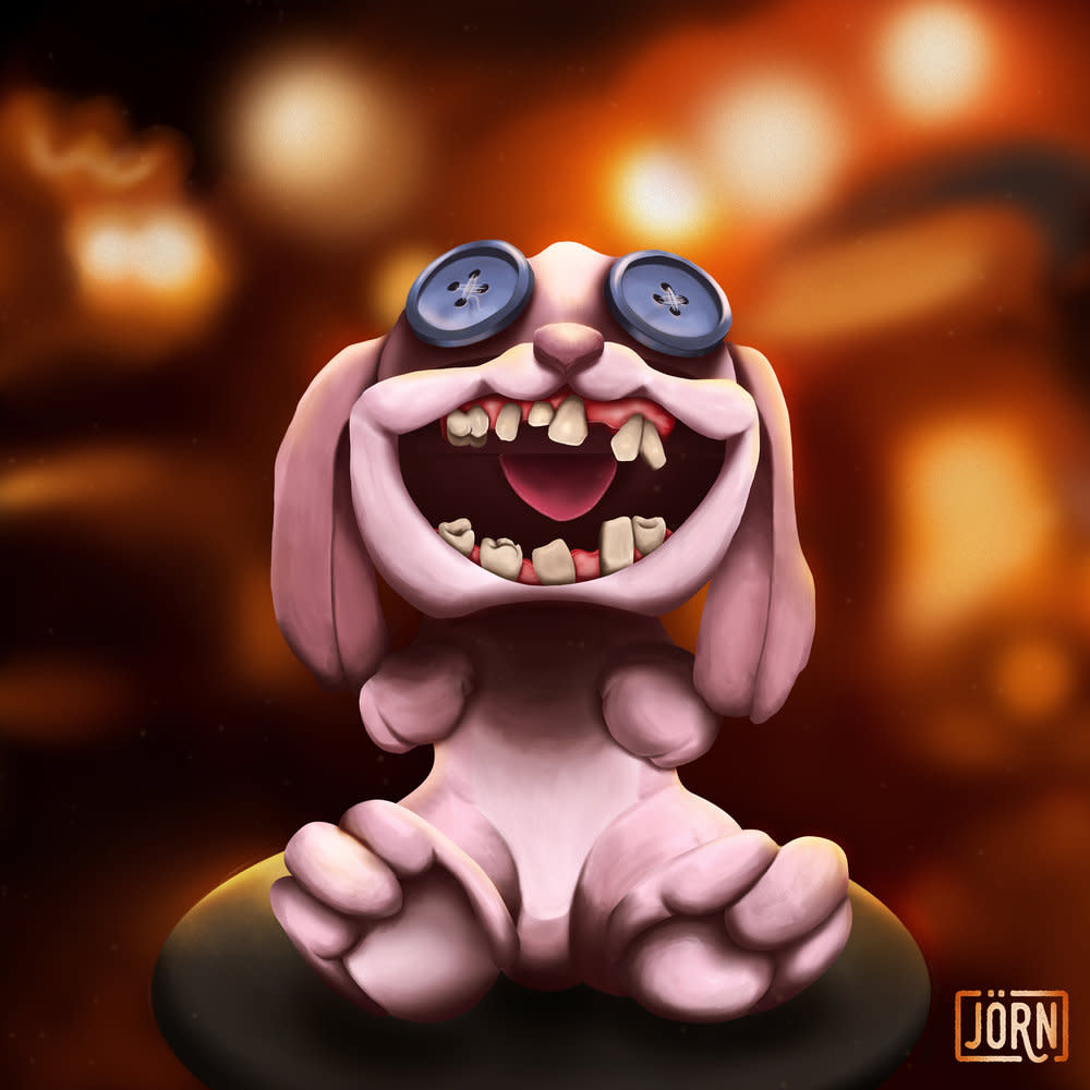 Illustration: Mr. Clacky-Teeth 🐰 — The Art of Jörn