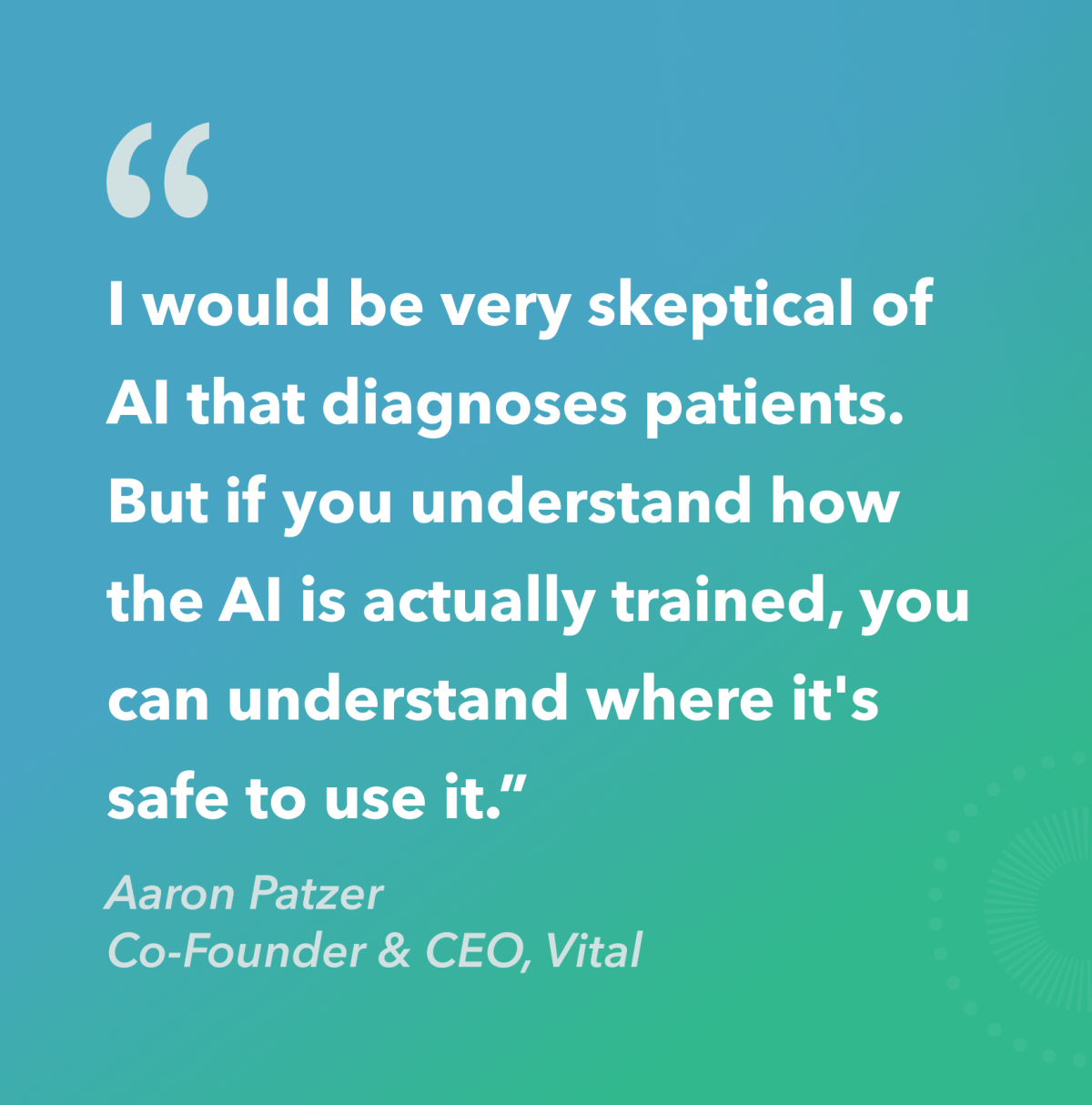 Healthcare Needs More AI | Blog | Vital