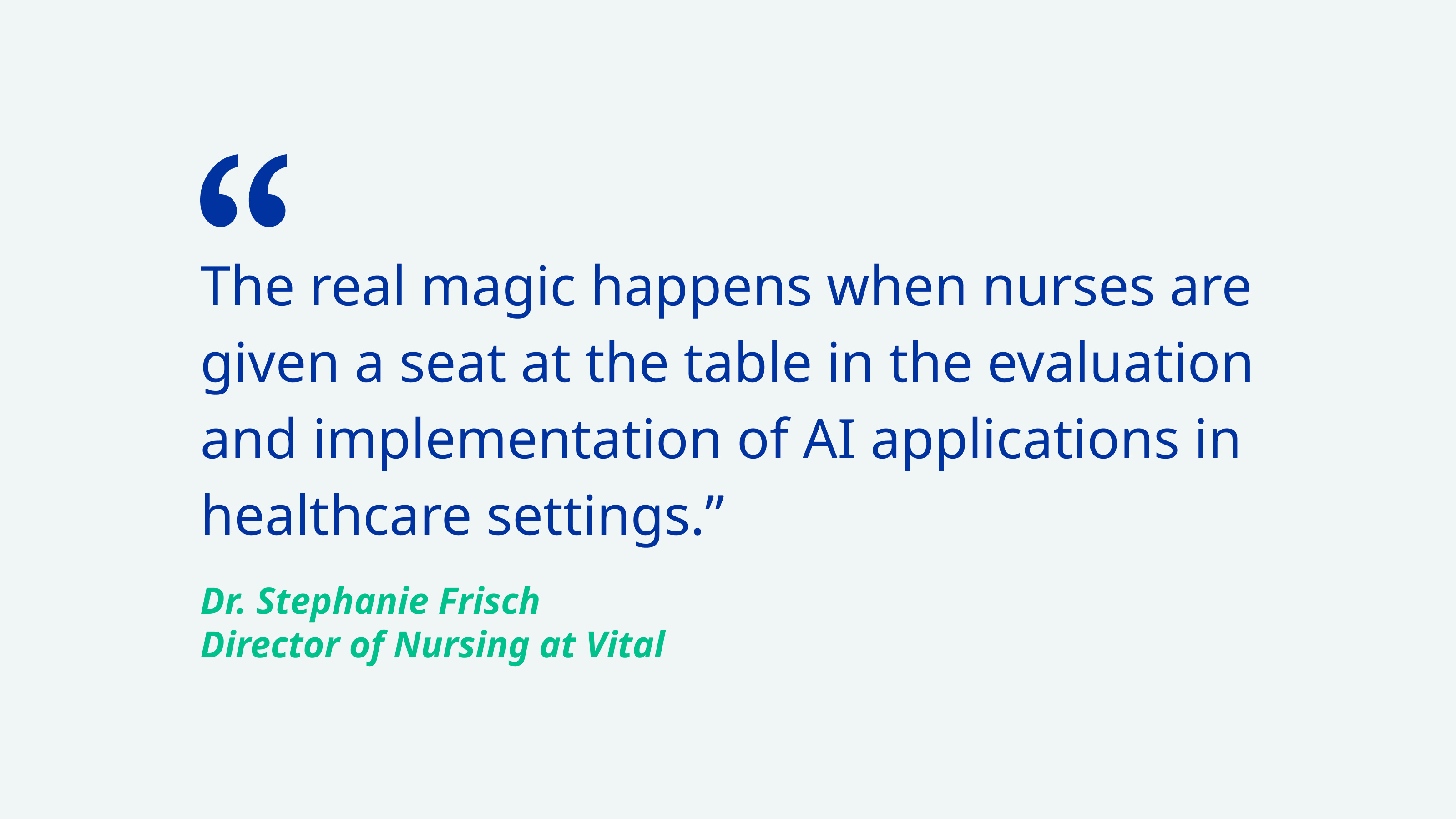 Empowering Nurses with AI: The Path to Enhanced Healthcare | Blog | Vital