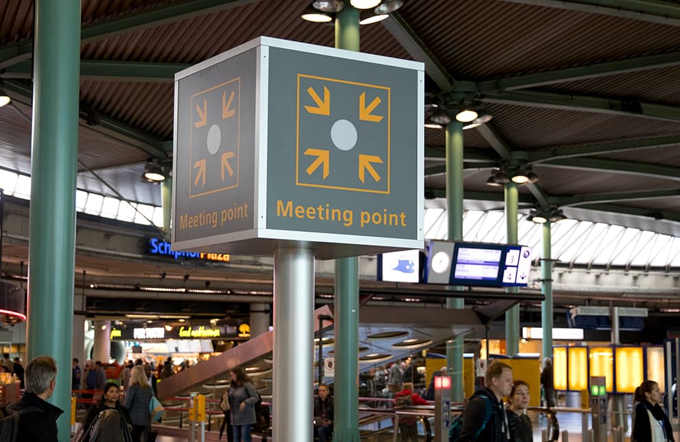 Schiphol | Where shall we meet at Schiphol?
