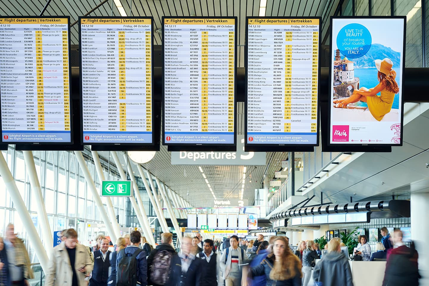 Schiphol Advertising - ENIT Italy Campaign