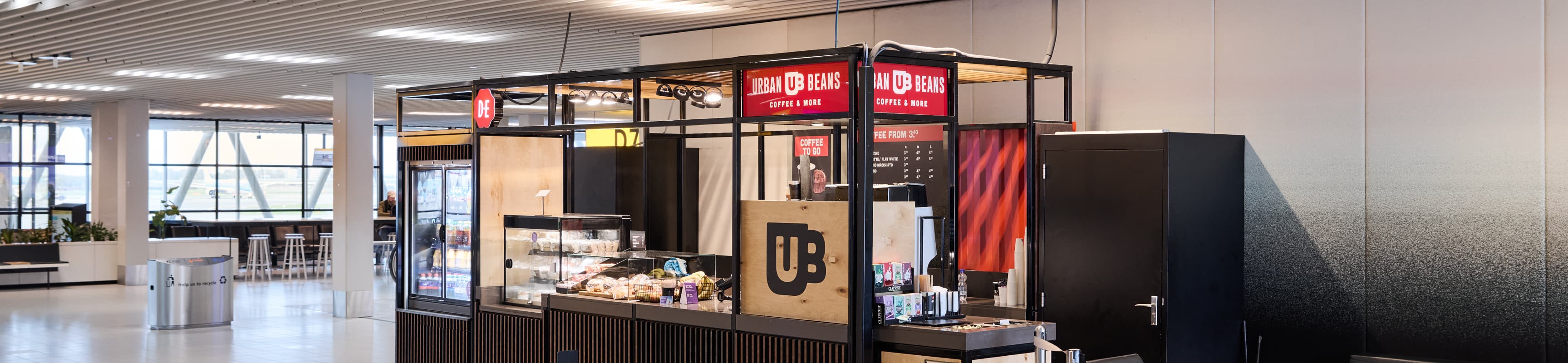 Urban Beans Coffee at Amsterdam Airport | Schiphol