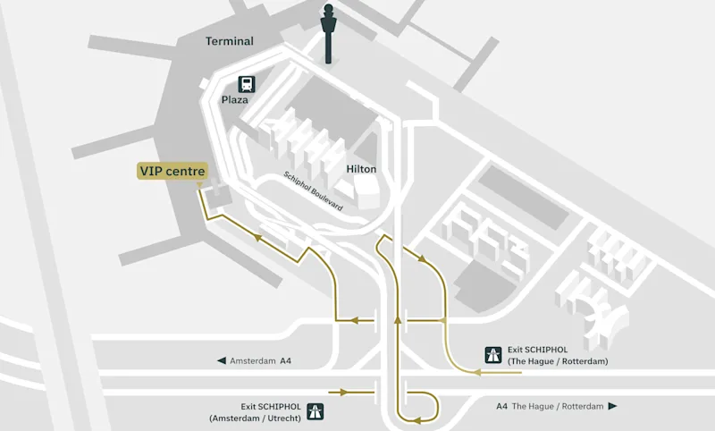 Schiphol | Reach the VIP services