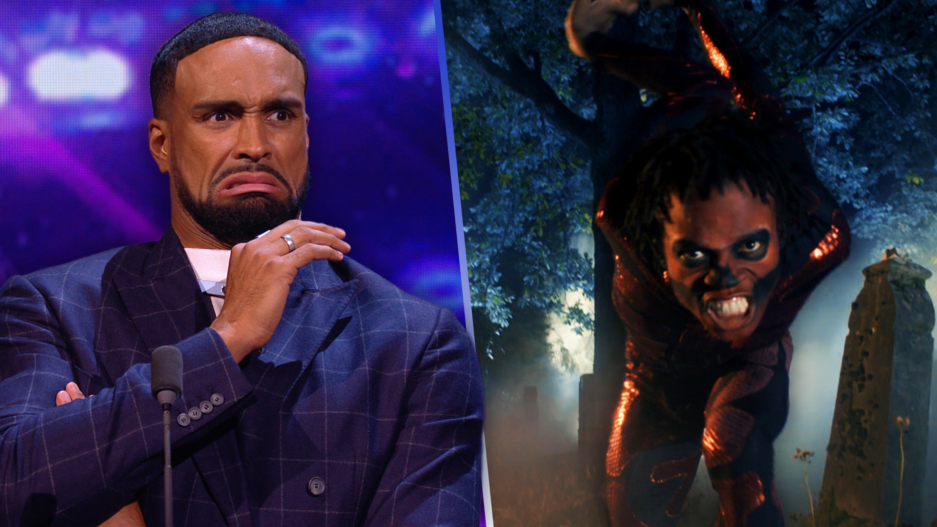 SCARY! Papi Flex contorts in CREEPY graveyard and SPOOKS the Judges ...