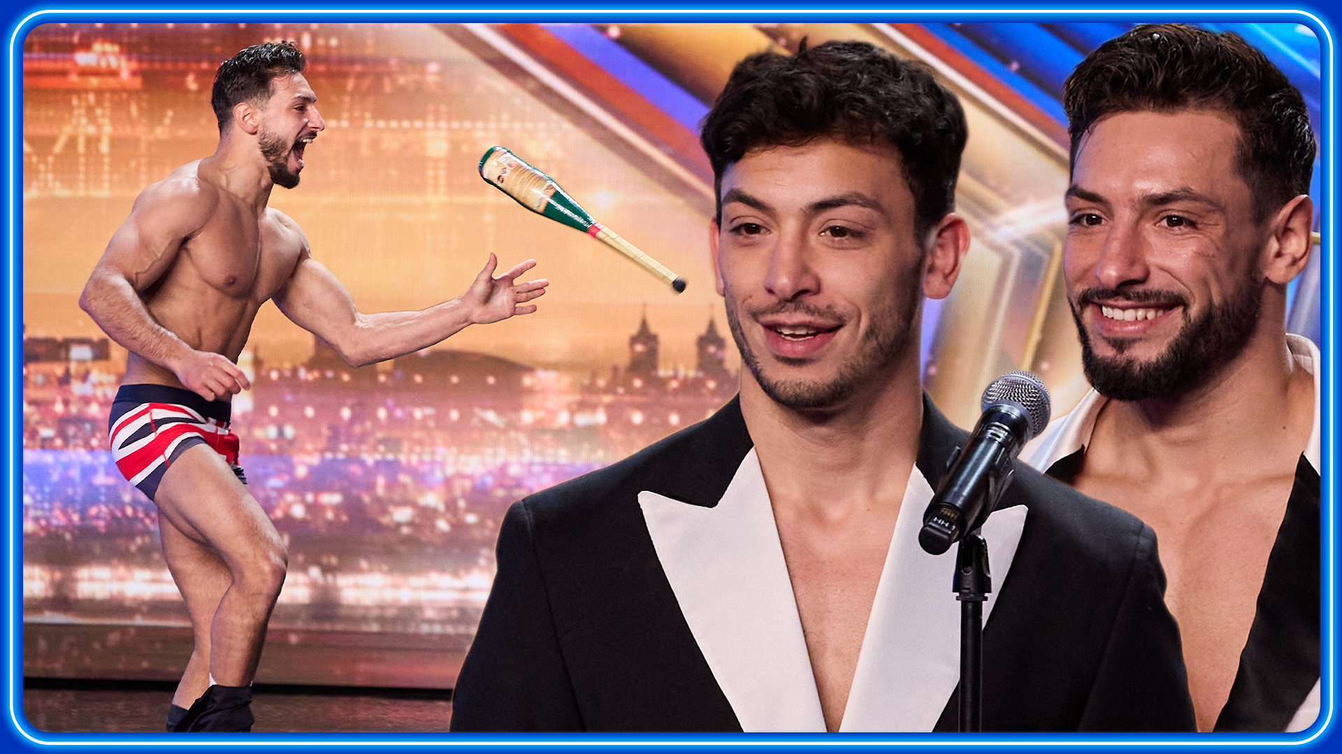 SEXY JUGGLERS Messoudi Brothers impress Judges with saucy act | Britain ...