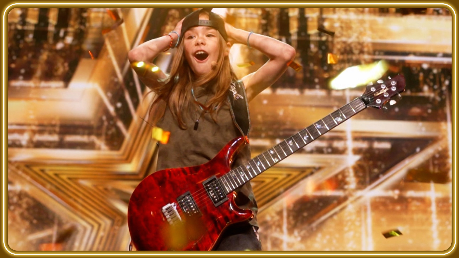 GOLDEN BUZZER winner Olly Pearson rocks with QUEEN guitar solo ...