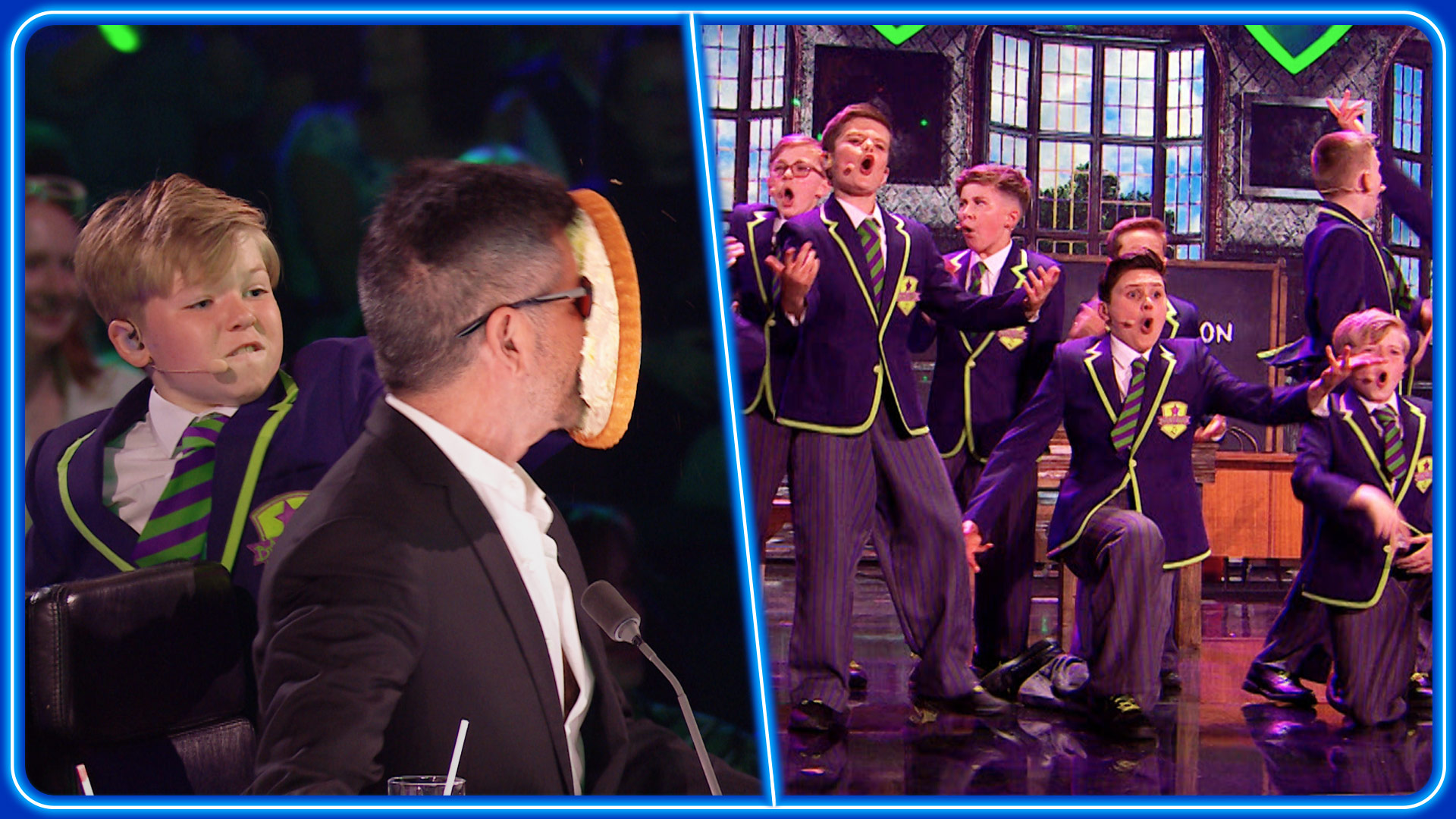 Cheeky schoolboys Boycanto PIE SIMON COWELL! | Britain's Got Talent