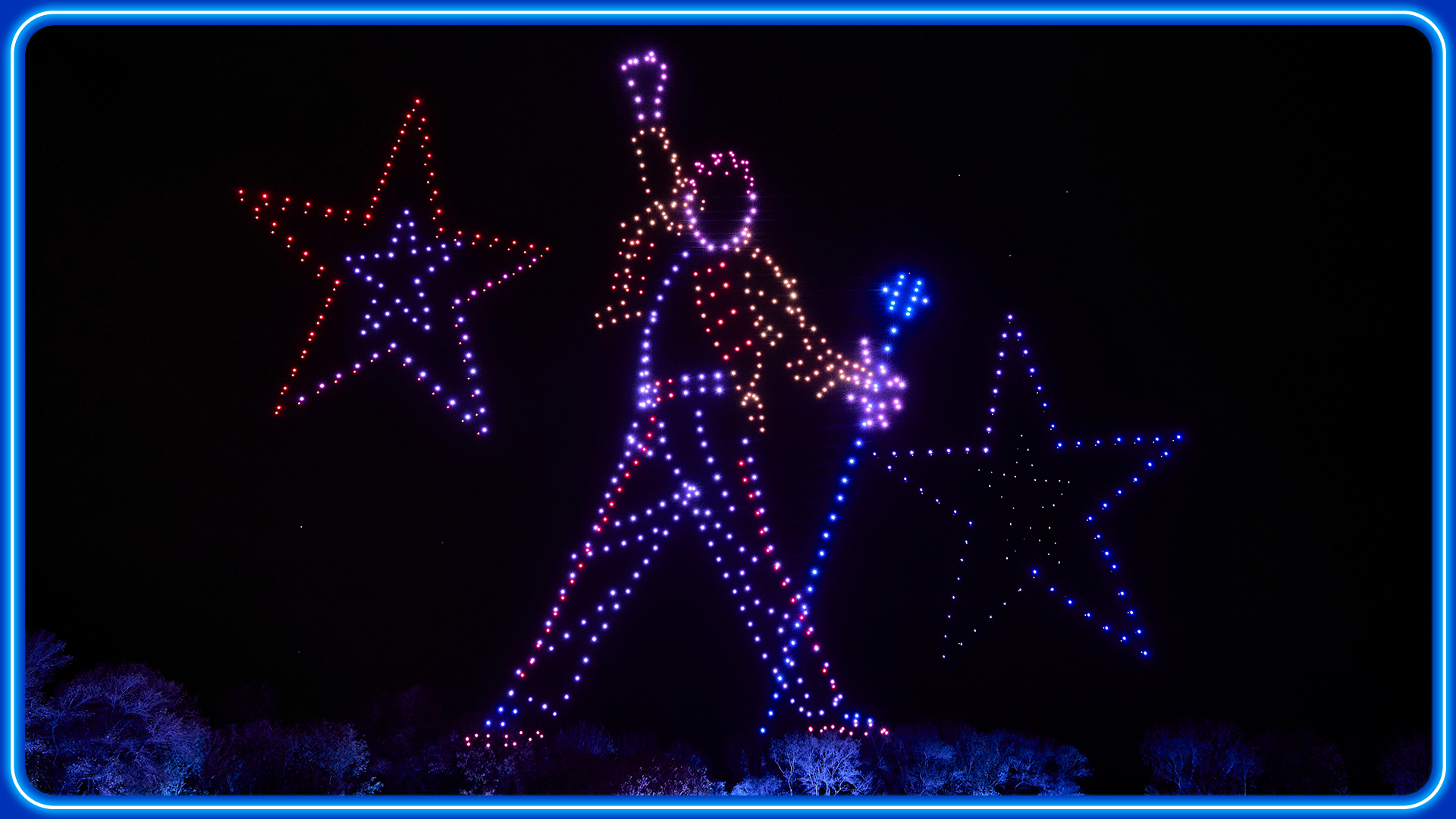 Celestial LIGHT UP Blackpool with 'Best of British' DRONE SHOW ...