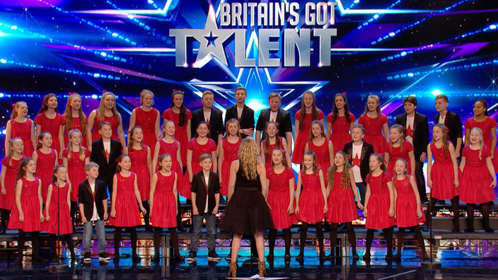 Preview: Perfect Pitch Creation monkey around on the BGT stage ...