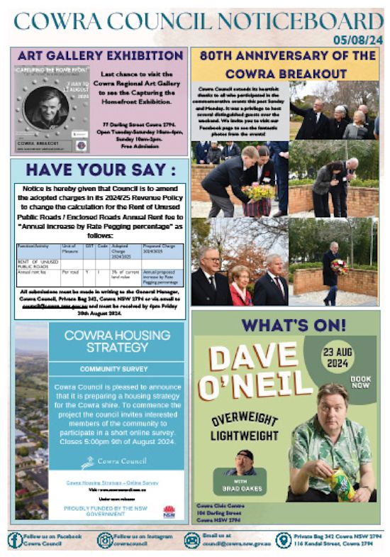 What's On in Cowra | The Cowra Phoenix - Cowra Region News and Current ...