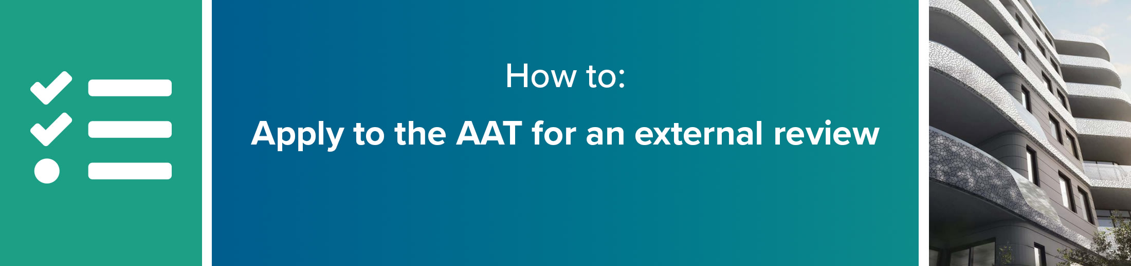How to: Apply to the AAT for an external review