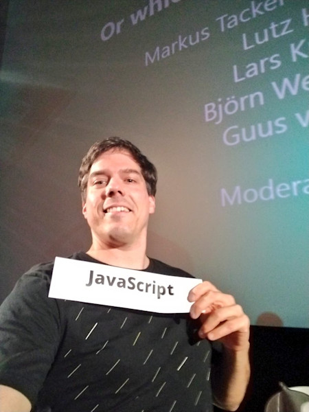 Backend languages panel at code.talks Hamburg 2018 · Markus Tacker ...