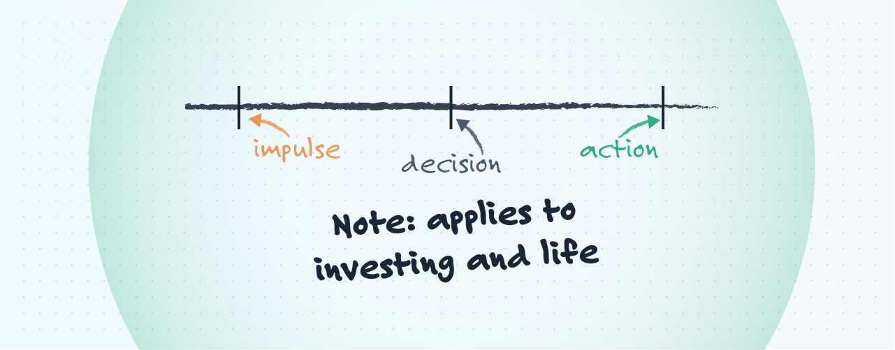 Put space between the desire to act and action. | RiskSmith