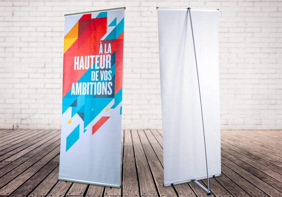 Impression L-Banner Format 200 x 80 cm à Personnaliser