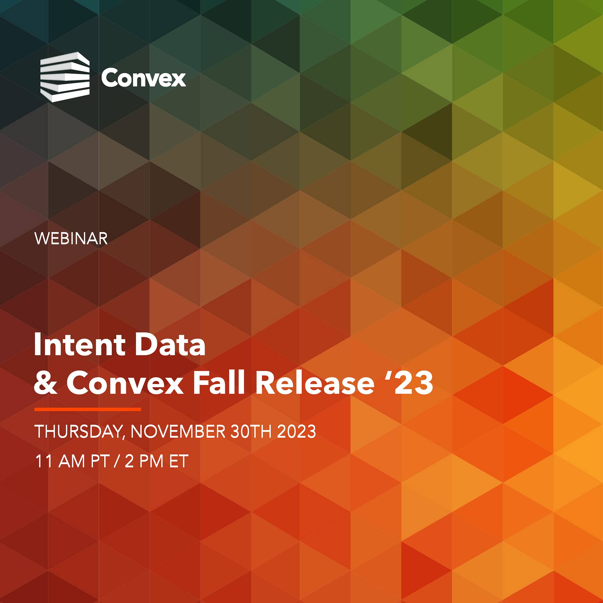 AI-Powered Intent Data & Fall Release '23 Webinar | Convex
