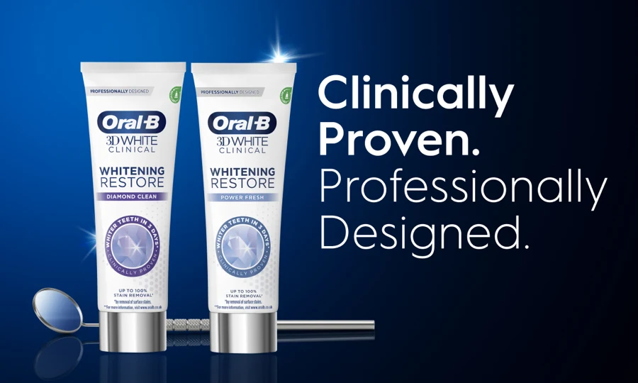 Oral-B 3D White Clinical Diamond Clean | Oral-B UK