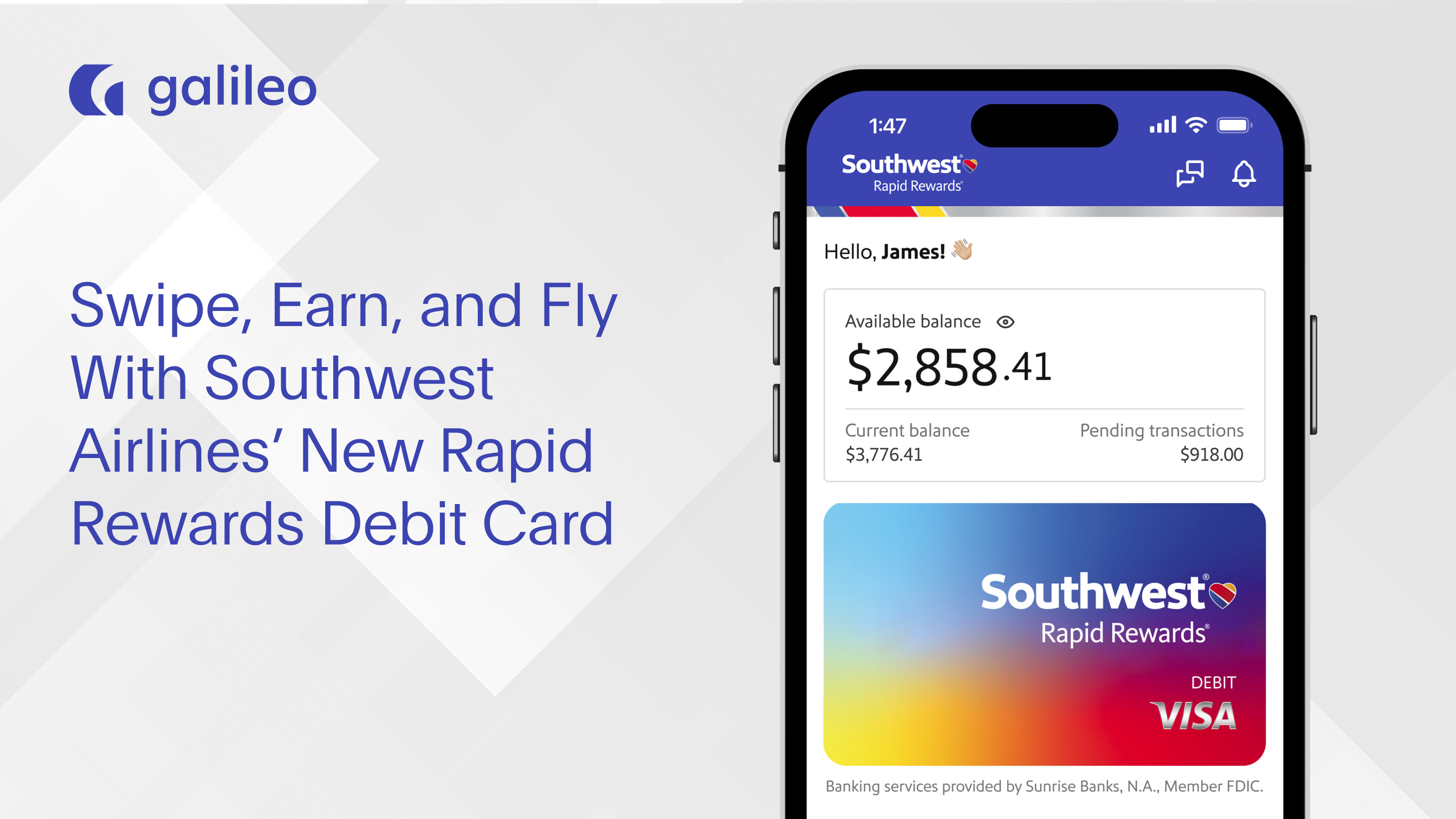 Swipe, Earn, and Fly With Southwest Airlines’ New Rapid Rewards Debit Card