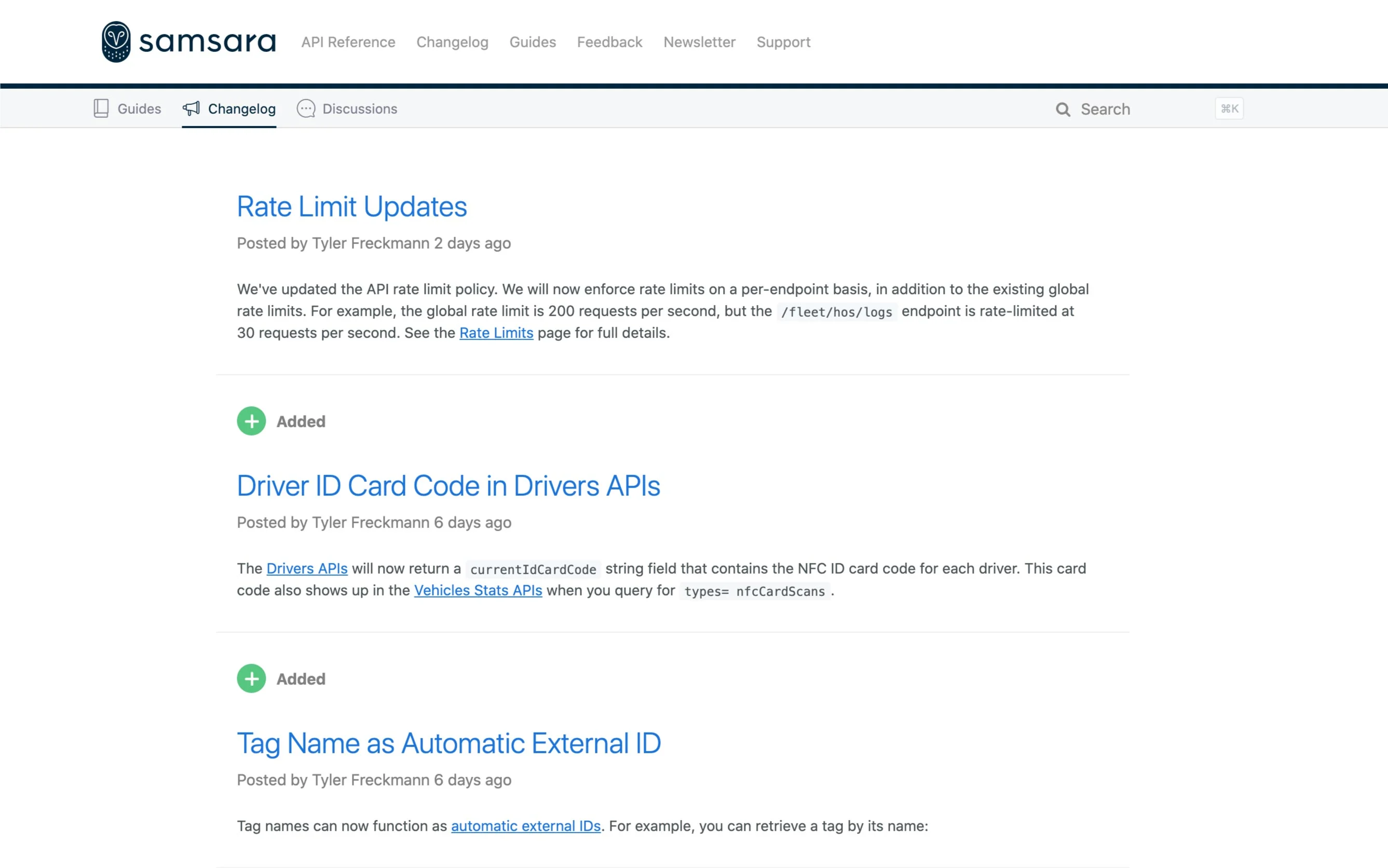 Developers | Samsara